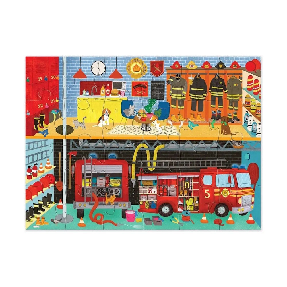 24 Piece Puzzle - Fire Station – Spacecraft Creative