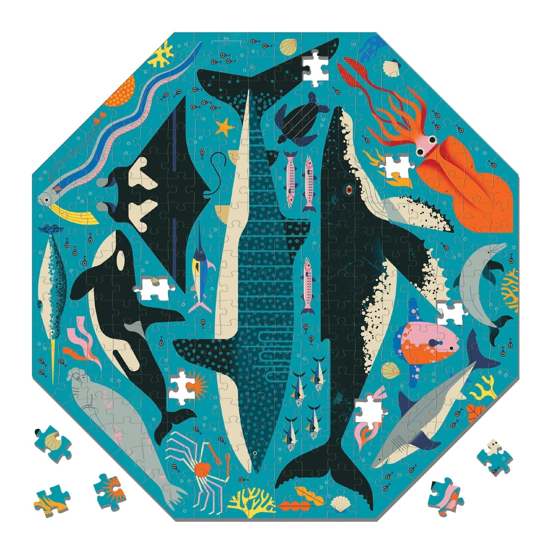 300 Piece Ocean Life Puzzle - Octagon – Spacecraft Creative